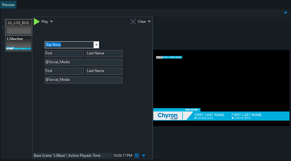 02: Playout Runtime Interface – Chyron